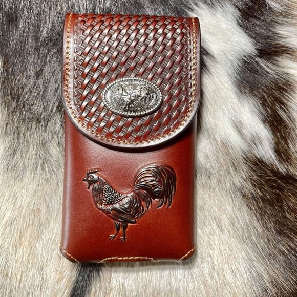 Accessories | Western Cowboy Leather Rooster Design With Rooster Concho ...